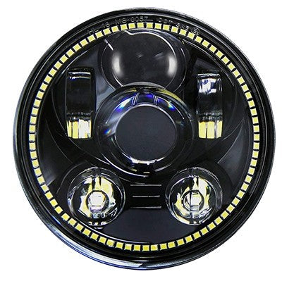 Speed Demon 10-20209 5.75" DOT LED Motorcycle Headlight with DRL Halo ...